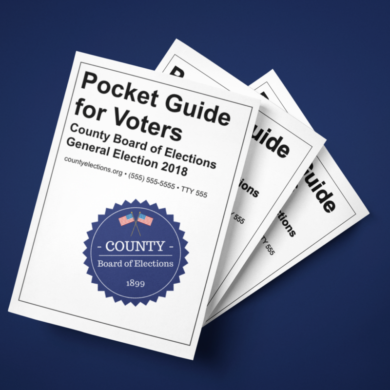 Pocket voter guide template - U.S. Alliance for Election Excellence